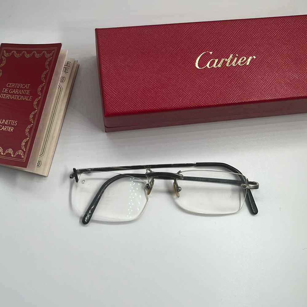 Authentic Titanium Cartier Paris Frameless Glasses Le… - Gem